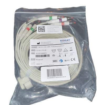 NORAV 10 Lead Blue ECG Wireless Cable with Banana Ends | eBay