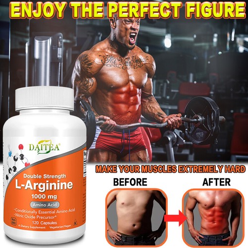 L-arginin 1000mg Muscle Growth Amino Acid Capsules 30 To120 Caps | eBay