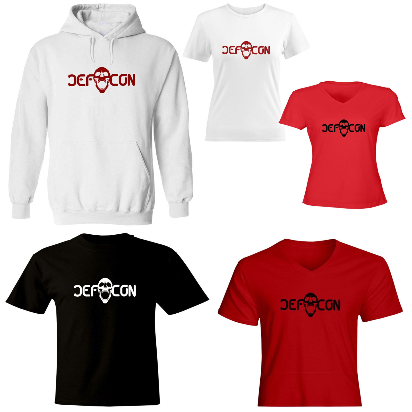 Defcon Skull Symbol Shirt Mens Womens Ladies Junior Girls Unisex Top ...