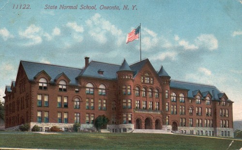 Postcard NY Oneonta State Normal School Posted Divided Back Vintage PC ...