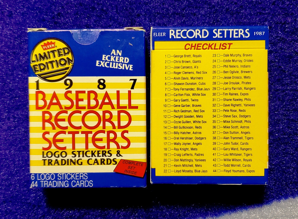 1987 FLEER BASEBALL RECORD SETTERS SET LOT (6) NEW | eBay