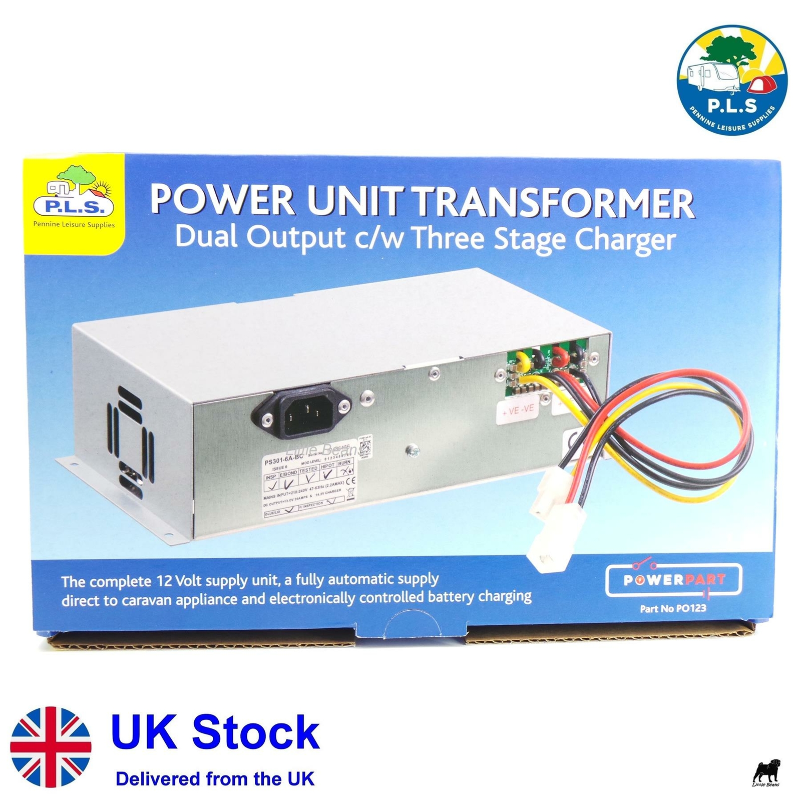 Caravan Motorhome Dual Output 3 Stage Charger Transformer PS306 6A BCA ...