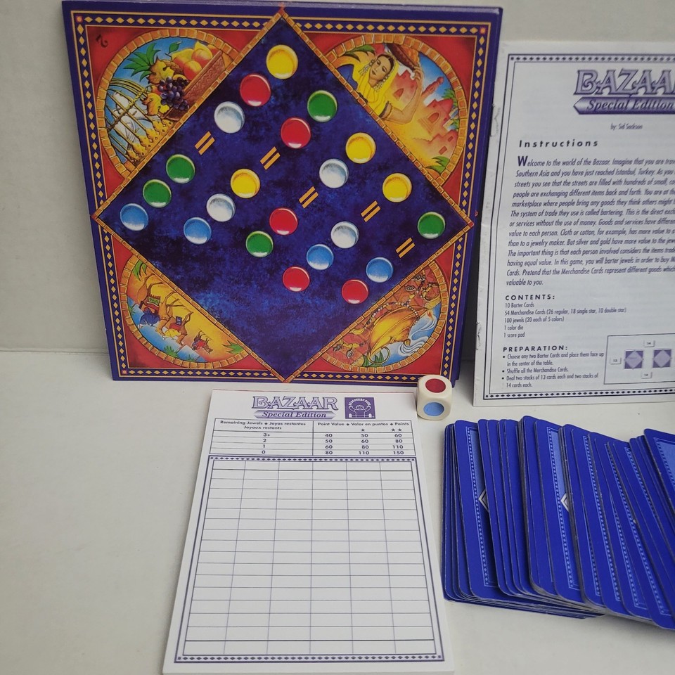 Bazaar Special Edition Family Board Game 100% Complete | eBay