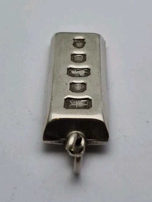 LARGE VINTAGE 925 STERLING SILVER INGOT PENDANT 31g LOT #8 | eBay UK