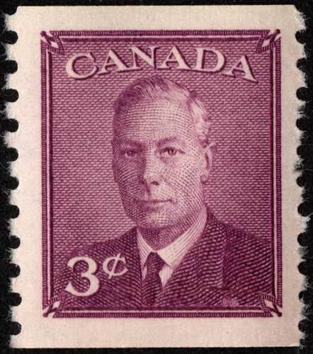 Canada Stamp Scott # 296 Mint NH F-VF - 3 Cents Rose Violet King George ...