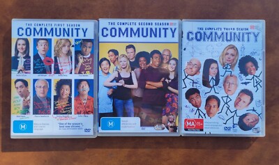 Community : Season 1-3 (DVD, 2009,2010,2011 ) 1,2,3 9317731078842 ...