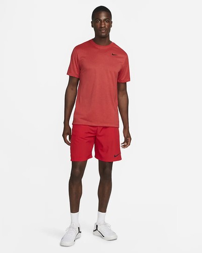 Nike Men's Dri-Fit Legend Fitness Training T-Shirt Red Clay Black ...