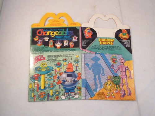 Vintage 1989 Changeables McDonalds Happy Meal Box, new old stock, great ...
