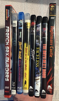 8x movie lot Severin Vinegar Syndrome Synapse Mondo Macabro French Sex ...