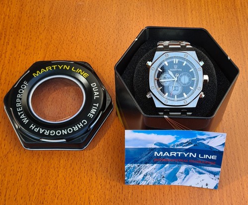 Montre Martyn Line Chronograph waterproof stainless steel bracelet ...