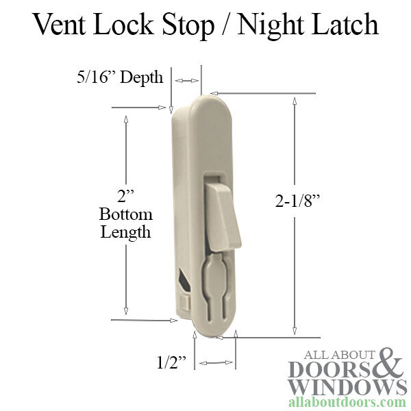 Amesbury Truth 13183 Vent Lock Stop Night Latch Cameo Security Vent ...