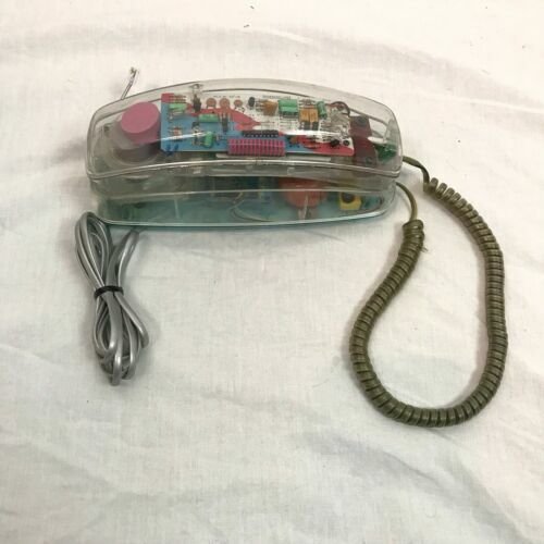 Vintage Unisonic Telephone 6900 Clear See Through Transparent Corded ...