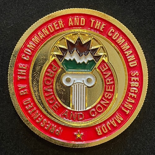 650th Area Support Group Commander & CSM Challenge Coin | eBay