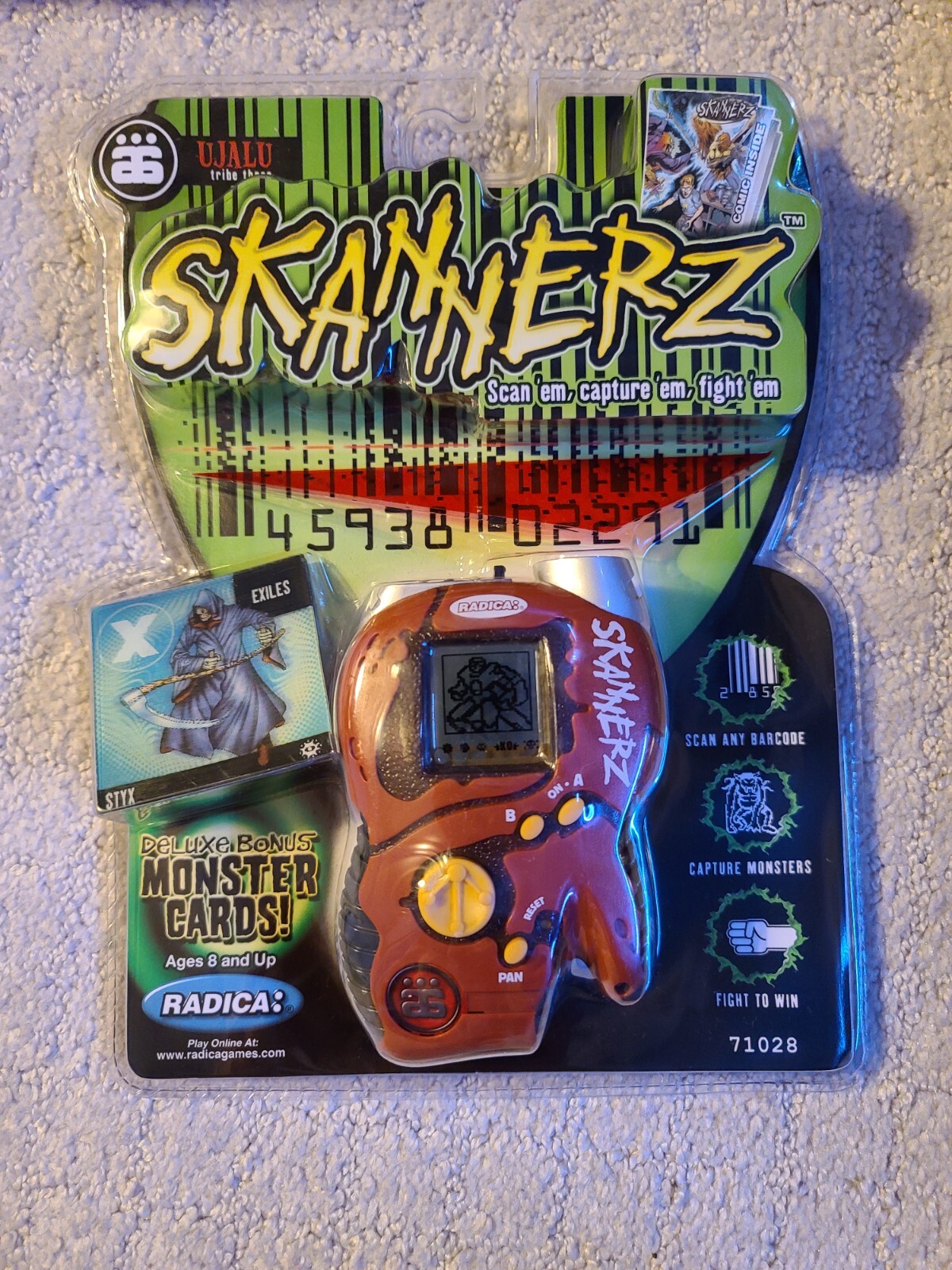 Vintage Radica Skannerz Red Ujalu Tribe 2000 Electronic Handheld ...