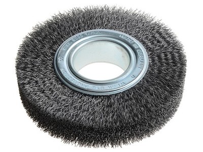 Lessmann Wheel Brush D150mm x W30-32 x 50 Bore Set 3 Steel Wire 0.30 ...