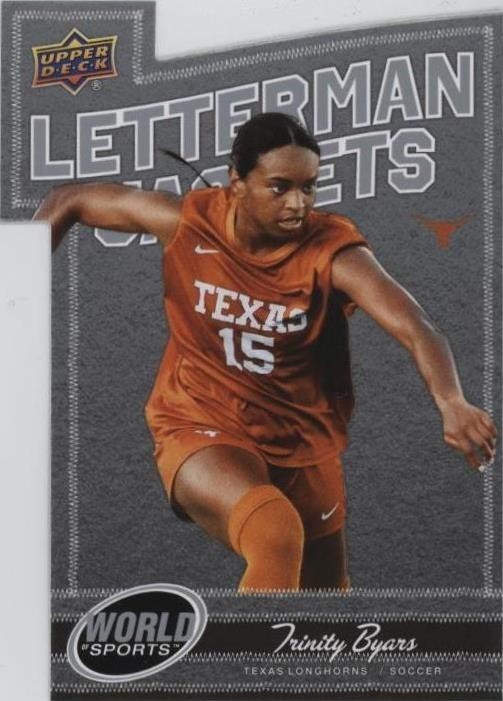 2025 Upper Deck World of Sports - Letterman Jackets Trinity Byars #LJ ...