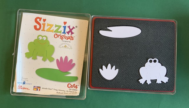 sizzix dies pre owned frog lily pad lily fabric felt card cutting die ...