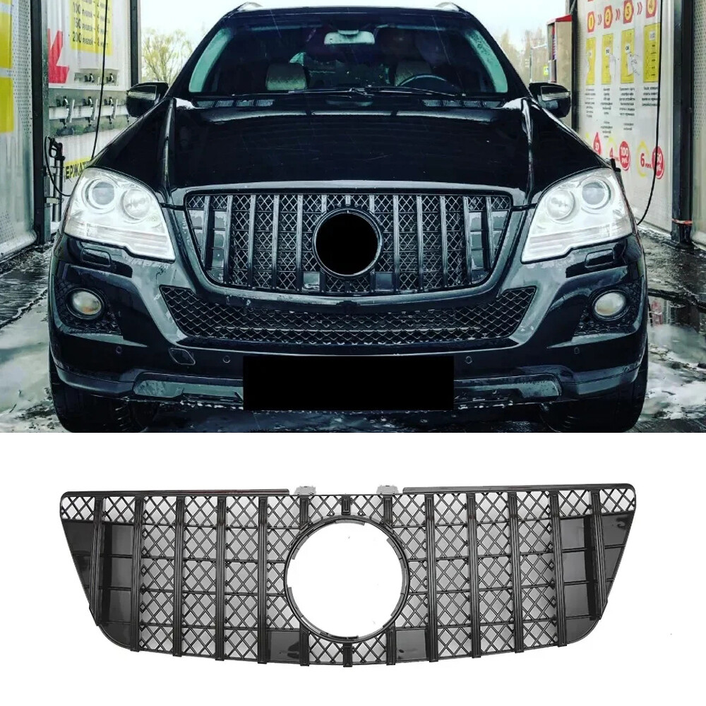 For Mercedes Benz W164 2009-2011 ML350 ML500 ML550 Front Grille Black ...