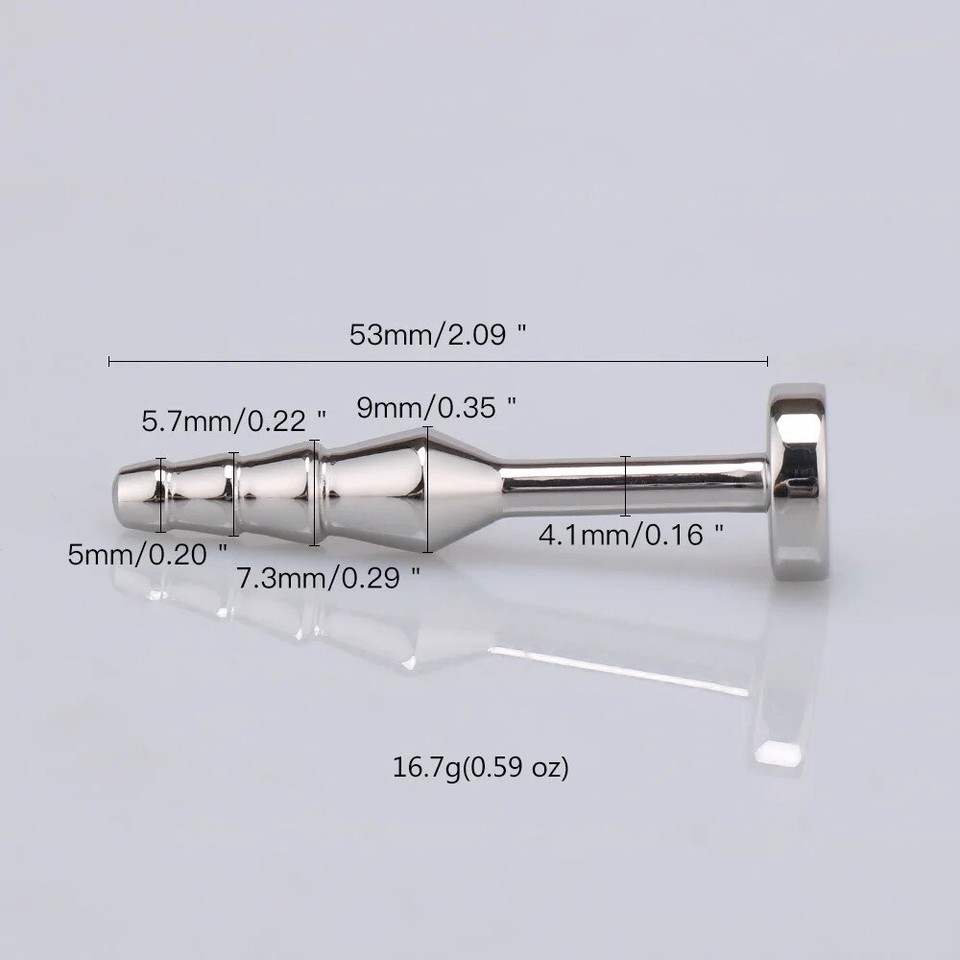 Male Stainless Steel Beads Sounding Urethral Stretching Plug Dilator ...