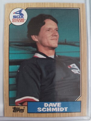 DAVE SCHMIDT WHITE SOX 1987 TOPPS BASEBALL CARD #703 | eBay