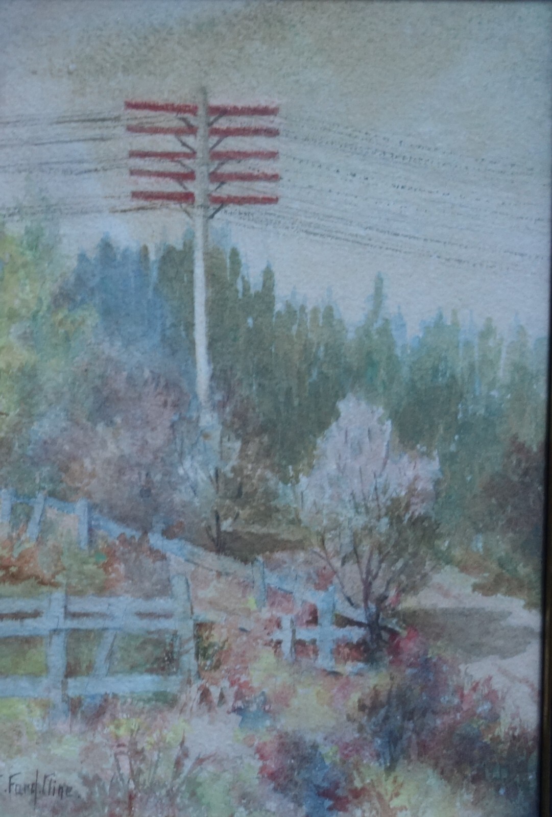 Original Eva Ford Cline Northwest Landscape watercolor painting of ...