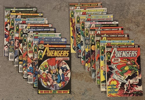Lot of 15 Avengers Bronze Age Comics Keys Mid Grade Marvel Keys 116 117 ...