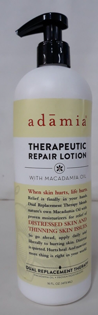 Adamia Repair Therapeutic Lotion With Macadamia Nut Oil and Promega-7 ...