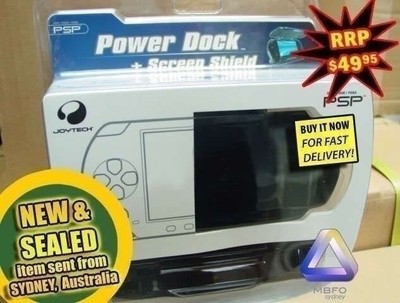 POWER DOCK for SONY PSP (NEW+SEALED AUSSIE OFFICIAL) Joytech Game ...