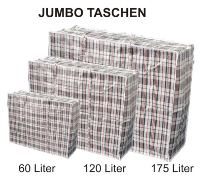 Jumbo X XL XXL Tasche Big Bag Aufbewahrung Sack kariert faltbar leicht ...