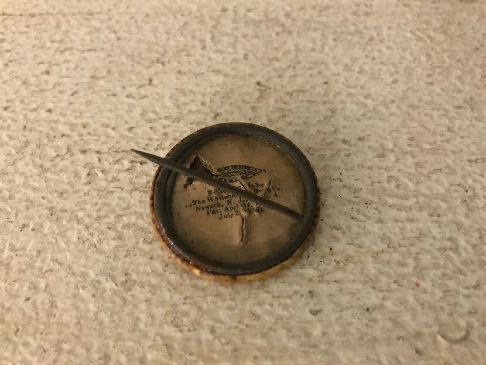 Celluloid Civil War GAR Button Soldier Dept of New York Zuauve?1861 ...