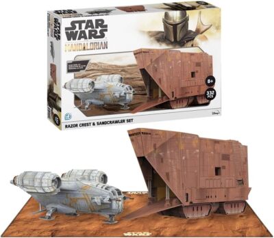Star Wars The Mandalorian RAZOR CREST & SANDCRAWLER set Paper model kit ...