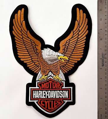2 Pcs Big Embroidered Iron on patches Eagle Motor Cyles 218x302mm AP027hLa | eBay