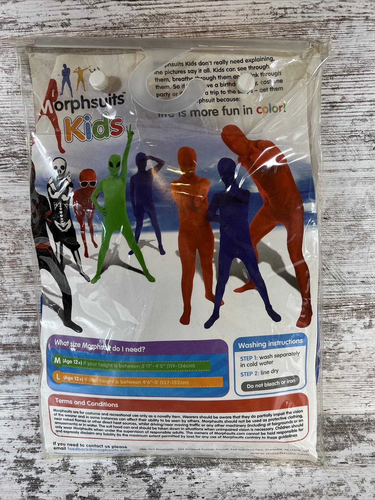 New In Package Morphsuits Kids Blue Large Costume | eBay