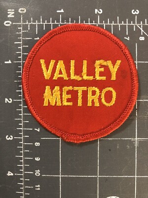 Vintage Valley Metro Logo Patch Light Rail Transit System Phoenix AZ ...