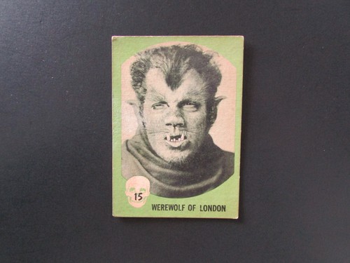 1961 Nu-Card Horror Monsters Card #15 Werewolf Of London | eBay
