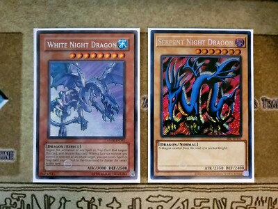 YUGIOH WHITE NIGHT DRAGON ANPR SECRET + SERPENT NIGHT DRAGON SRL 2020 ...
