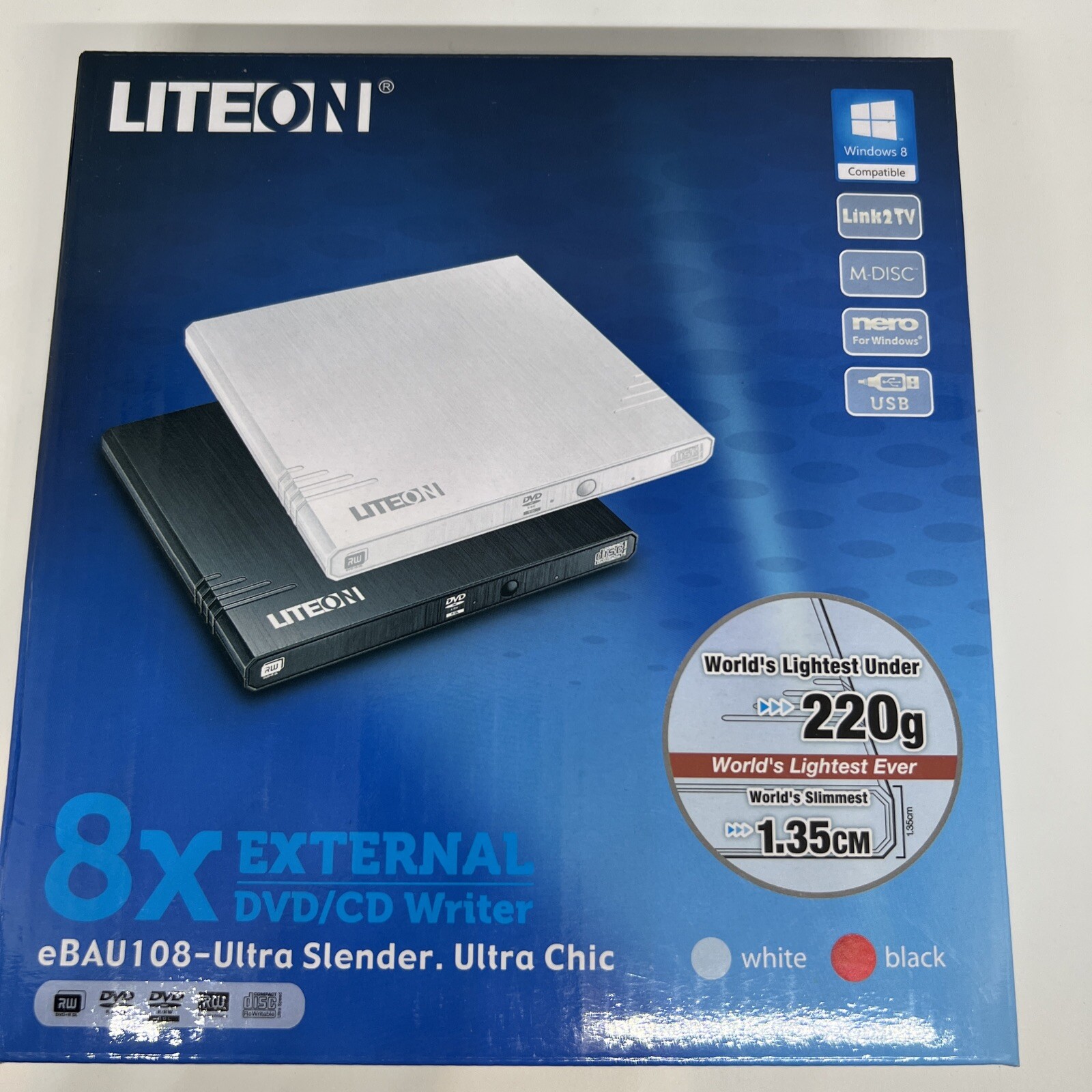 Lite-On+EBAU108+External+DVD-Writer+-+Black for sale online | eBay