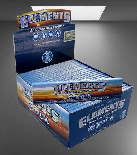 5 x Elements Blue King Size Slim CIGARETTE Rolling Papers FAST SERVICE ...