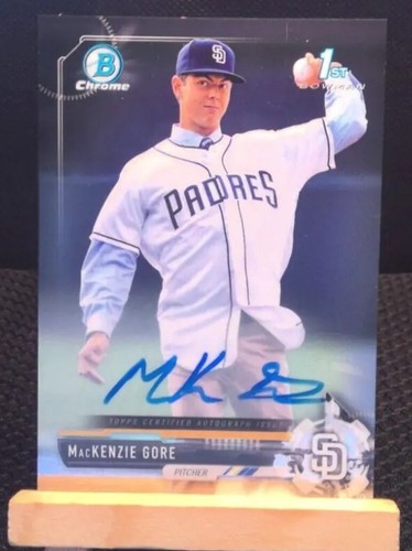 2017 Bowman Chrome Draft #BD25 MACKENZIE GORE /99 Image Variation ...
