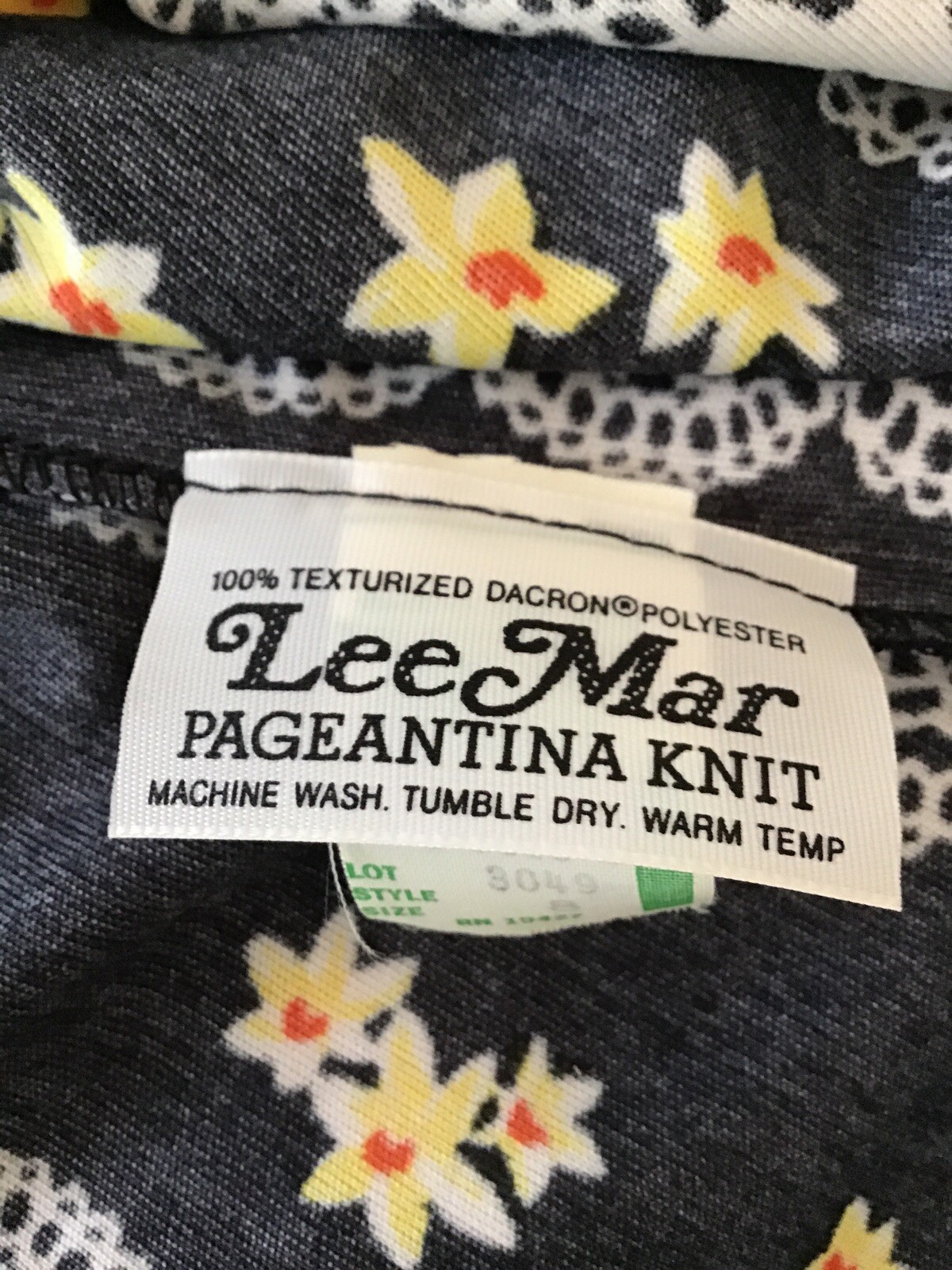 Vintage Lee Mar Women’s Short Sleeve Black With Floral Print Blouse ...