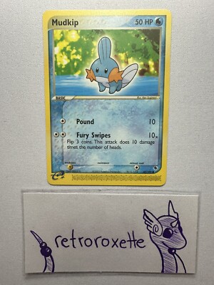 Pokémon TCG Mudkip EX Ruby & Sapphire 60/109 Regular e-Reader Common LP ...