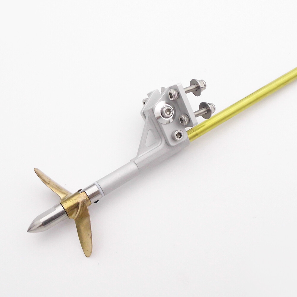 4mm Flexible Cable Shaft + 75mm Rudder + Copper propeller for RC Vee ...