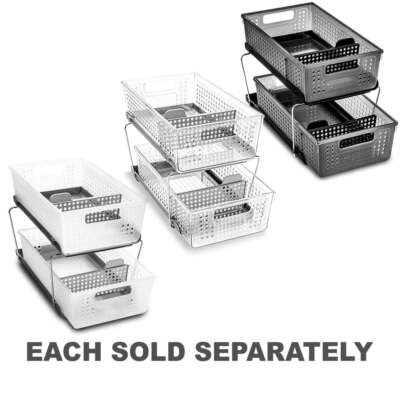 Madesmart Two Level Storage With Dividers Sturdy High Quality Bpa Free ...