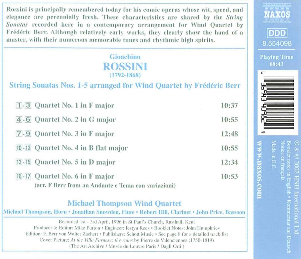 Michael Thompson Wind Qu Wind Quartets (Michael Thompson Wind Quartet ...