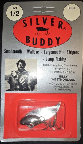 Silver Buddy Billy Westmorland Flatwoods Kentucky Size 1/2 Fishing Lure ...