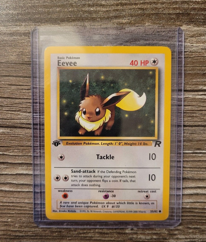 Eevee 55/82 1st Edition Team Rocket Non-Holo Pokemon Card 2000 Wotc | eBay