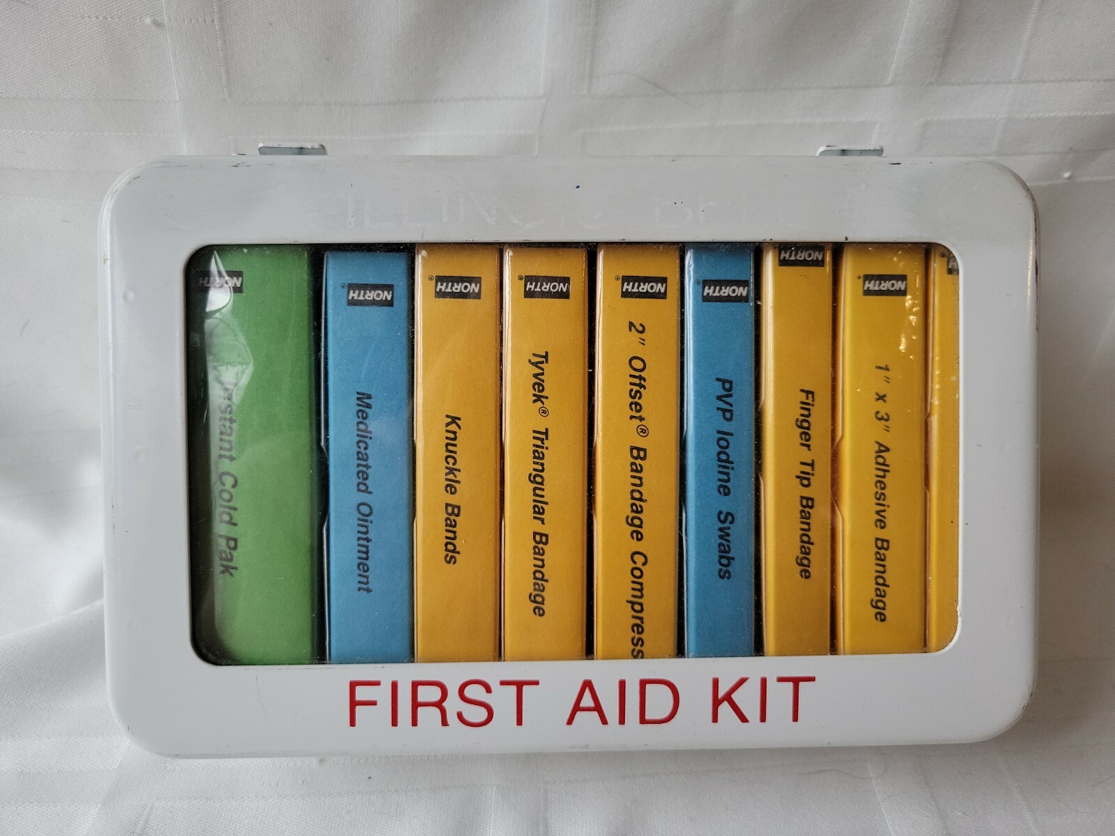 Vintage North First Aid Kit In Metal Box | eBay