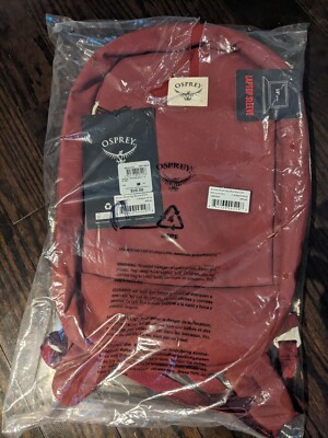 Osprey Arcane Small Day Laptop Backpack Red - Unisex, Brand New with ...