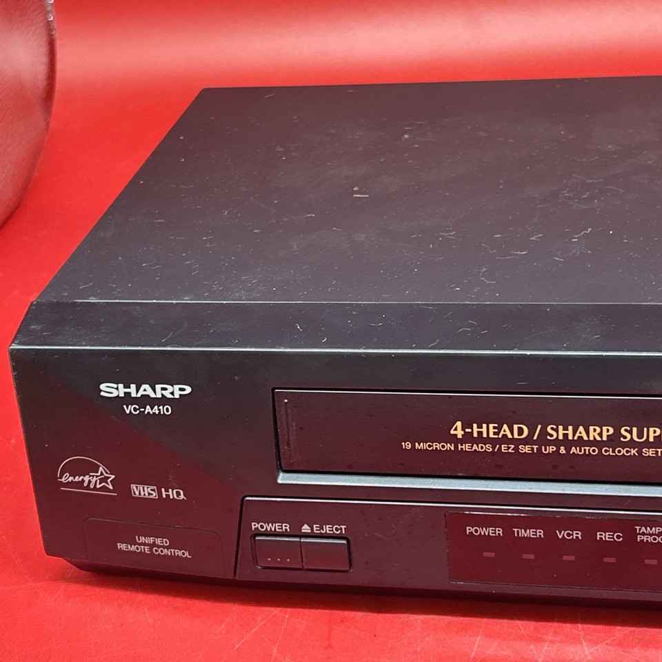 Sharp VC-A410U 4-Head VCR VHS Video Cassette Recorder Tested Working | eBay