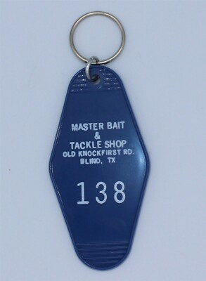 Junkyard Glam Motel Keychain Master Bait & Tackle Shop Fun Key Fob ...